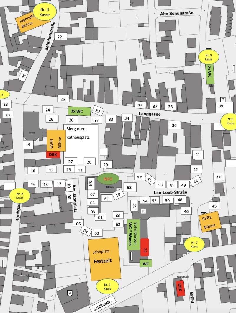 Übersicht über das Festgelände - Andechser Bierfest